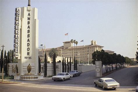 Ambassador Hotel 1968 Los Angeles Hotels Ambassador Hotel Los