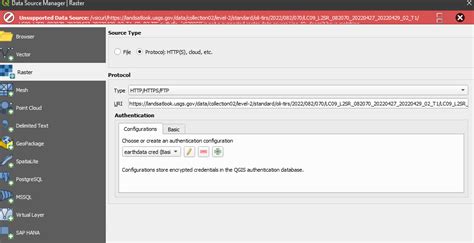 Qgis Gdalinfo Authenticate For Remote File Geographic Information Systems Stack Exchange