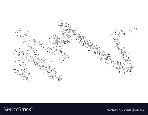 Silver Glitter Confetti Royalty Free Vector Image