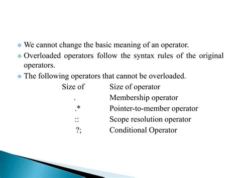 Operator Overloading In C Ppt Programming Languages Computing