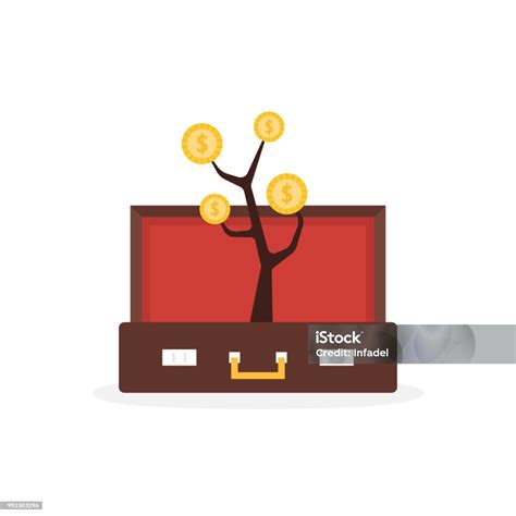돈 나무와 가방을 열으십시오 가방에 대한 스톡 벡터 아트 및 기타 이미지 가방 개발 계획 Istock