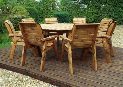 Charles Taylor Eight Seater Circular Table Set Garden Wildlife