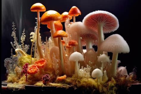 Premium AI Image Timelapse Of Fungi Spore Release Under A Microscope