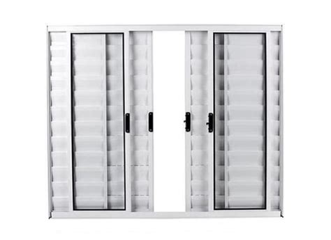 Janela Veneziana 6 Folhas Alum Nio Branco 1 00 X 1 00 Modular Em
