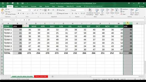 How To Insert And Delete Rows And Columns In Excel