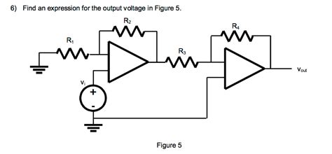 Solved Find An Expression For The Output Voltage In Figure