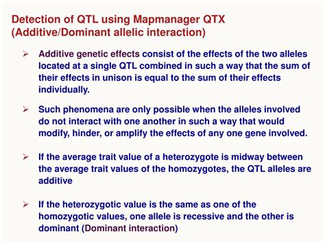 Ppt Qtl Mapping Powerpoint Presentation Free Download Id1917388