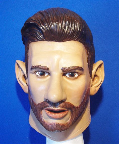 Lionel Messi Latex Mask Football Champion Barcelona Etsy