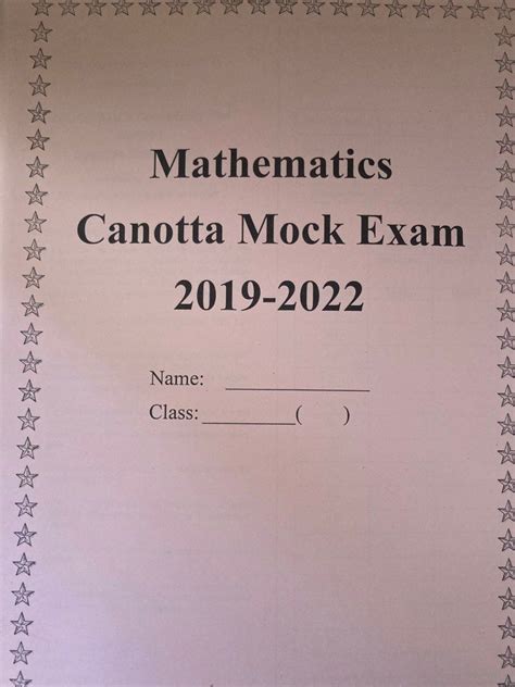 Maths Mock Exam Past Paper 興趣及遊戲 書本 And 文具 書本及雜誌 補充練習 Carousell