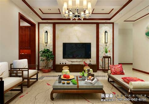 碧桂园208平米新中式风格装修效果图装修资讯 石家庄装修公司 石家庄上善美居装饰公司