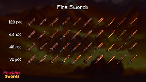 Pixel Art Swords Bundle By King Game Assets