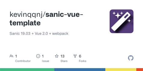 GitHub Kevinqqnj Sanic Vue Template Sanic 19 03 Vue 2 0 Webpack