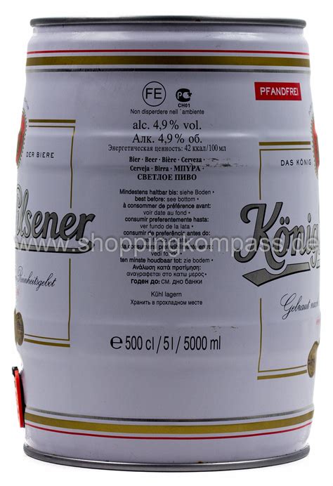 Pils And Export König Pilsener Partydose 5 L Fass Einweg Ihr