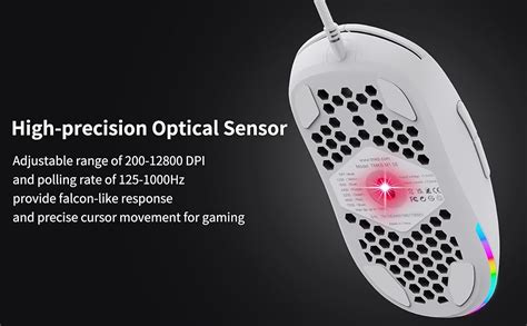 Tmkb Halcón M1se Mouse Gaming Con Iluminación Rgb Personalizable 6 Botones Programables