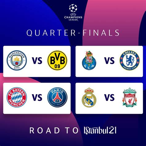 Champions League Quarter Finals 2024 Schedule Dates Orly Lillis