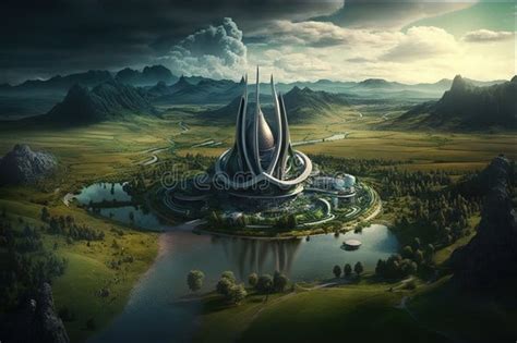 A Giant Tech Structure That Defies Gravity And Weaves Itself Across The
