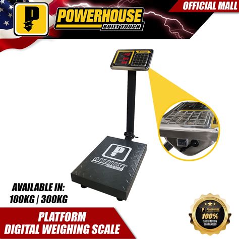 POWERHOUSE Heavy Duty Platform Digital Weighing Scale 100kg 20g