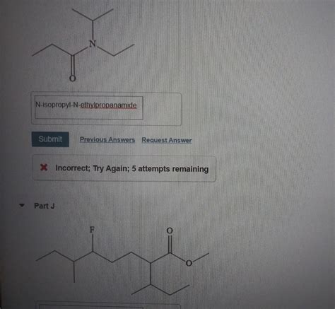 Solved N Isopropyl N Ethylpropanamide Submit Previous