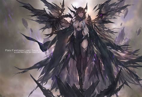 Wallpaper Pixiv Fantasia Anime Girls Women Fantasy Girl Brunette