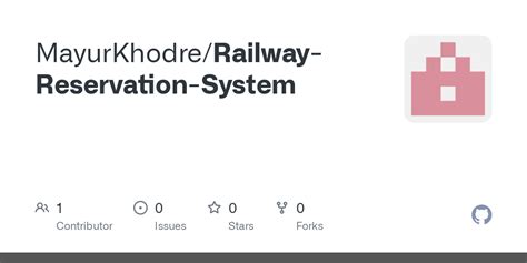 Github Mayurkhodre Railway Reservation System