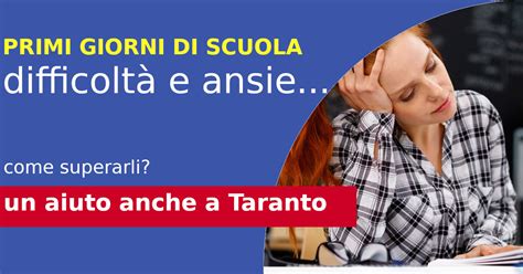 Difficoltà dei primi giorni di scuola Masterform Taranto