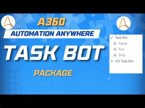 Task BOT Package in Automation Anywhere A360 - YouTube