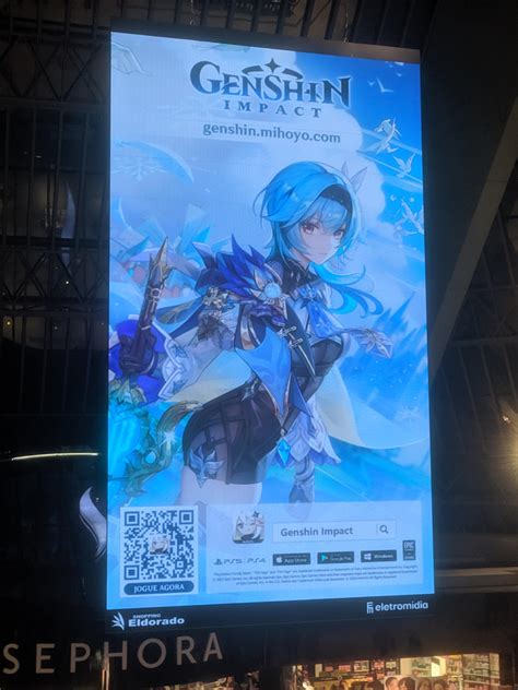 Genshin Impact Advertising In A Shopping Mall In Brazil Rgenshinimpact