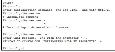 Chapter Basic Configuration Of A Cisco Router Or Switch