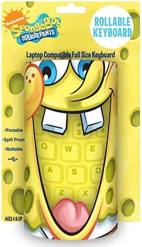 Amazon Com SpongeBob SquarePants Nickelodeon Rubber USB Keyboard 90262 Electronics