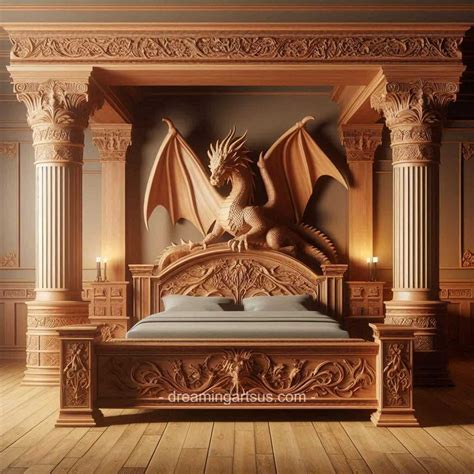 Dragon Shaped Bed Wooden Beds Carved In Dragon Shapes Are Unique And
