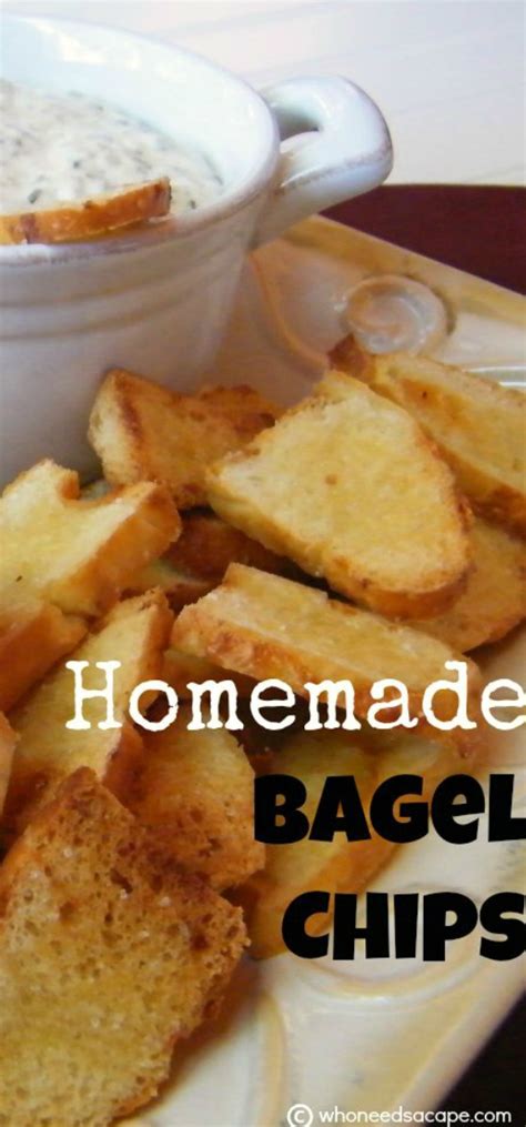 Homemade Bagel Chips Who Needs A Cape