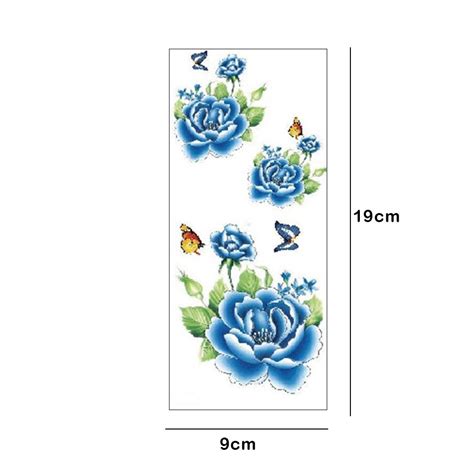 Tattoo Pack Of 12 Sheets Flower Temporary Tattoos Vicedeal