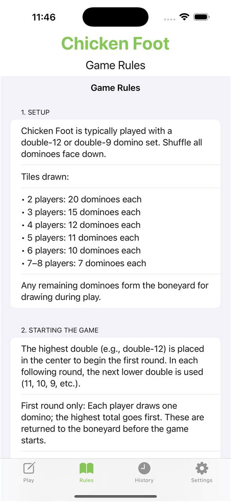 Chicken Foot Rules 2026 Guide How To Play Setup And Score