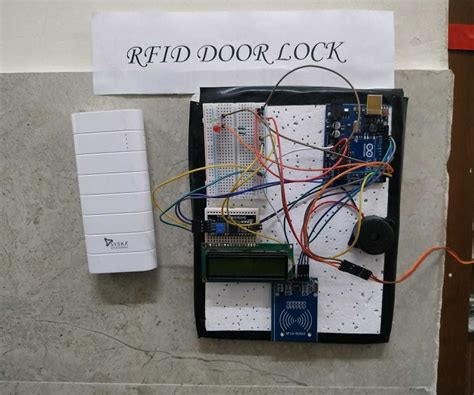 Rfid Door Lock Using Arduino Uno Instructables