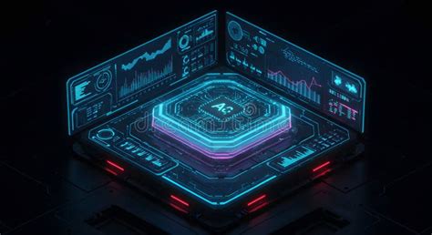 Futuristic Technology 4g Network Digital Interface Data Visualization