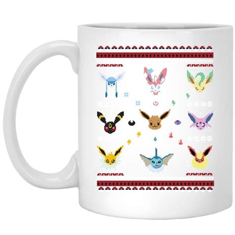 Happy Eevee Holidays Coffee Mug Mugozstyle