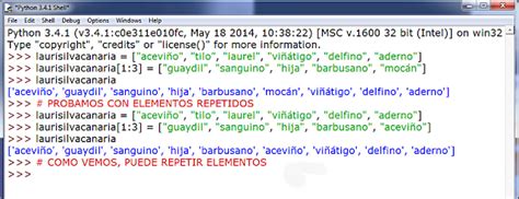 APRENDER A PROGRAMAR CON PYTHON LISTAS II