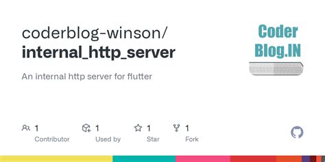 Github Coderblog Winsoninternalserver An Internal Server For Flutter