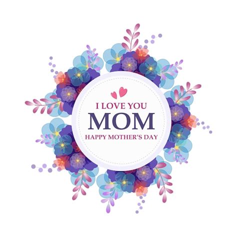 Premium Vector Floral Mothers Day Background