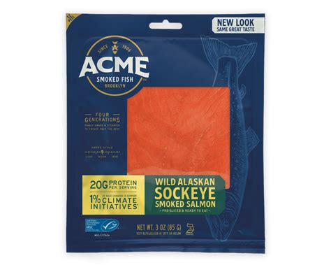 3 Oz Wild Alaskan Sockeye Smoked Salmon Acme Smoked Fish