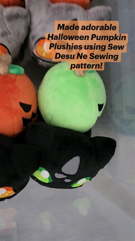 Made Adorable Halloween Pumpkin Plushies Using Sew Desu Ne Sewing