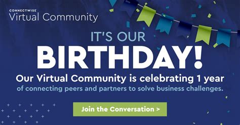 Connectwise On Linkedin On Our First Birthday We Would Like To Say