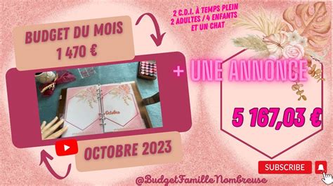 Budget Octobre Une Annonce Syst Me Des Enveloppes Youtube