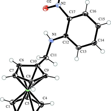 The Molecular Structure Of The Title Compound Showing The Atomic