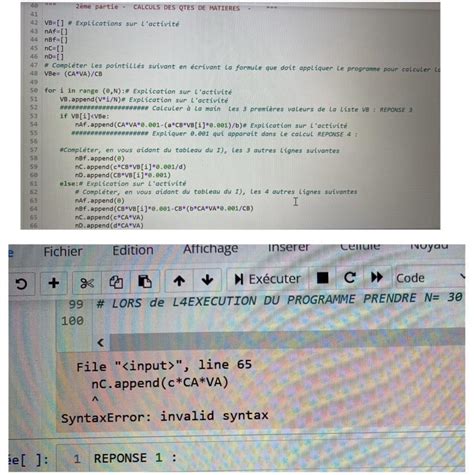 Bonjour Jai Un Programme Python à Faire Pour La Rentrée Je Lai Complété En Entier Mais