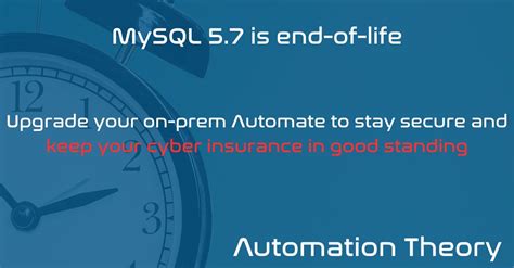 Automation Theory On Linkedin Mysql 57 End Of Life What Connectwise