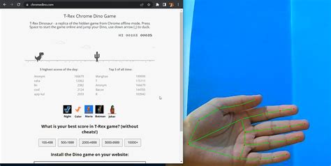GitHub Milad Goudarzi Chrome Dinosaur Game Running Dinosaur Game By Computer Vision