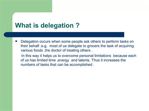 Delegation And Decentralisation Ppt
