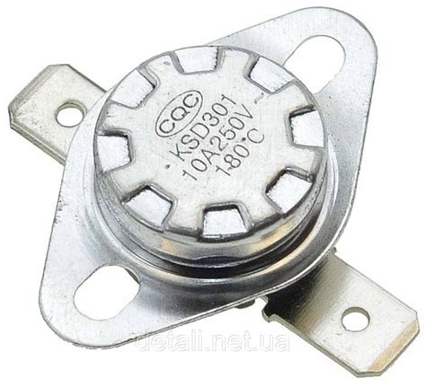 Термореле KSD 301 (180*C 10A, 250V) для утюгов и обогревателей (ID ...