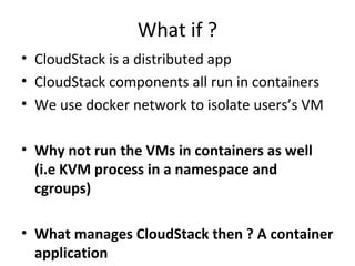 Docker And CloudStack PPT Cloud Computing Internet